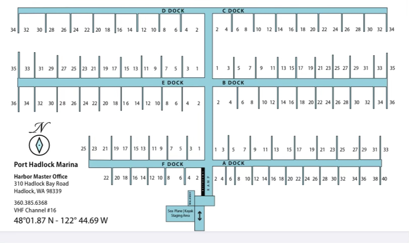 Port Hadlock Marina, Washington - 360-385-6368